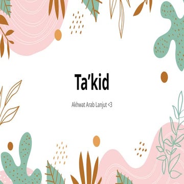 Arab Lanjut - Learning Ta'kid 2025 .pptx