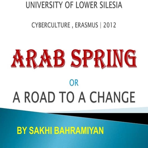 Arab spring | PPTX