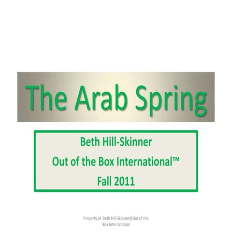 The Arab Spring | PPT