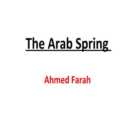The Arab Spring | PPT
