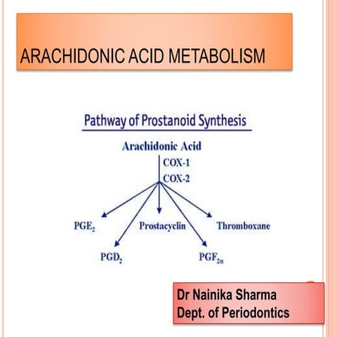Arachidonic Acid Cascade Pharmacology NSAIDs & PROSTAGLANDIN ANALOGS