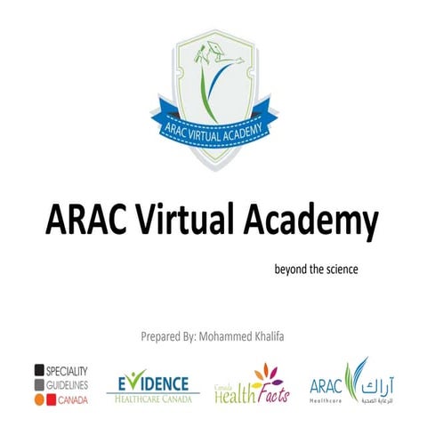 Arac virtual accademy_launch_event | PPTX | Pharmaceutical Industry | Industries
