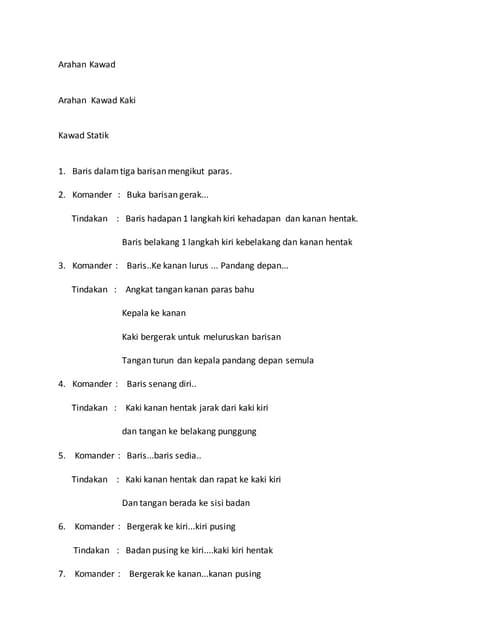 Asas kawad kaki | PPT