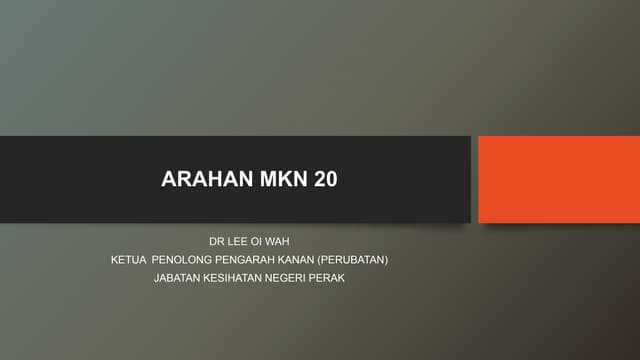 Arahan mkn 18 | PPTX