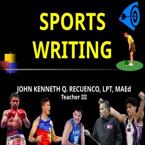 Sports Writing (Rules,Tips, Examples, etc) | PPT