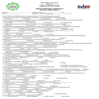 Aral pan.-8-1st-q-exam-final-8-2-19 | DOCX
