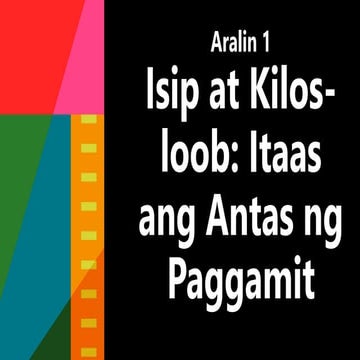 ISIP-AT-KILOS-LOOB-ESP-ARALIN-1-FOR GRADE-10 | PDF