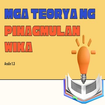 Mga teorya ng pinagmulan ng wika | PPTX