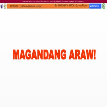 ARALIN-2-Uri-ng-Pangungusap-Ayon-sa-gamit-tungkulin-at-kayarian.pptx