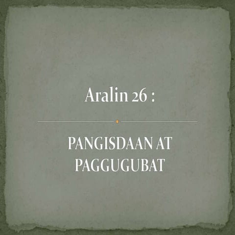 Suliranin sa Sektor ng Agrikultura (pangingisda, Paggugubat).pptx