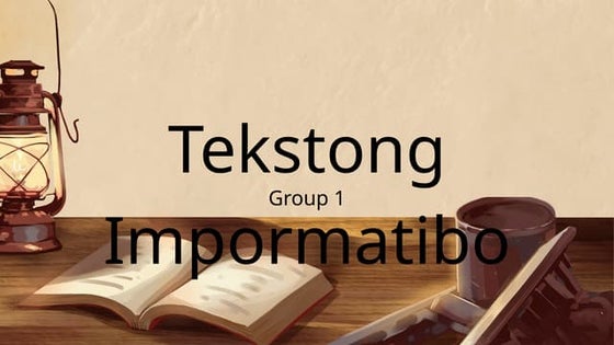 3-TEKSTONG IMPORMATIBO (Para Sa Iyong Kaalaman).pptx