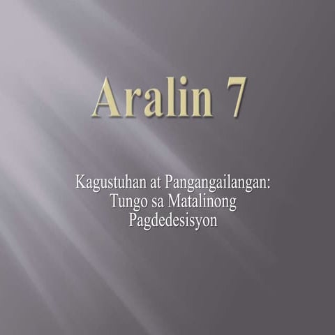 Aralin 7 AP 10 | PPTX