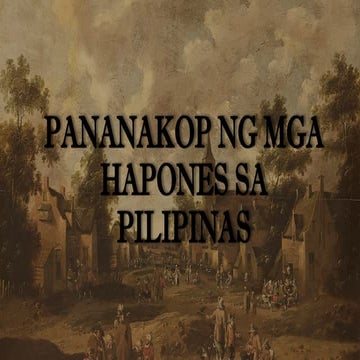 PANANAKOP NG MGA HAPON AT ANG IKALAWANG DIGMAANG PANDAIGDIG EAP6U2L3 ...