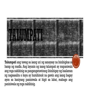 (TALUMPATI) Talumpati for grade 10... Talumpati ppt. | PPTX