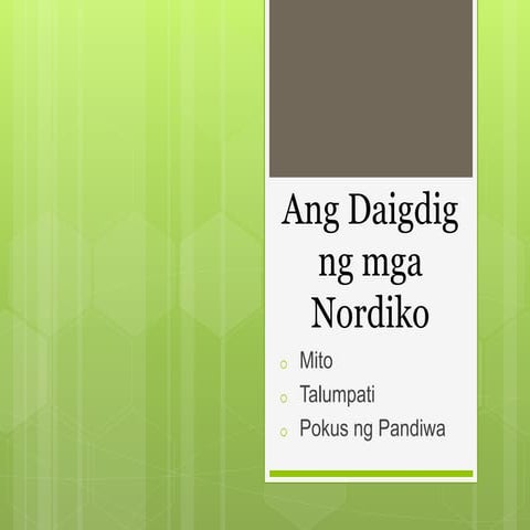 Aralin10 - ang daigdig ng mga nordiko | PPTX