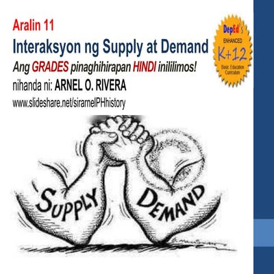 Elasticity of Supply (Filipino) | PPTX