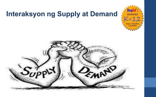Interaksyon ng demand at suplay adm rmhs mn la - slideshare | PPTX
