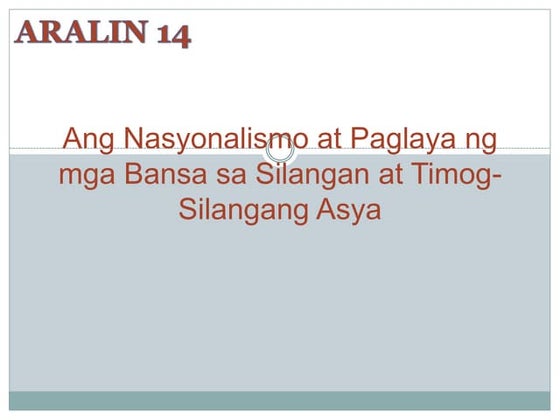 Aralin 8 Ang mga relihiyong at ang paniniwalang Asyano | PPTX