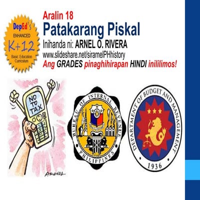 DLP - Detailed Lesson Plan - Patakarang Piskal | DOCX