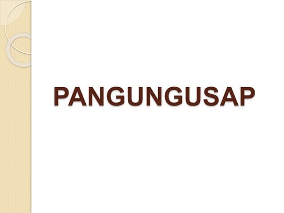 Filipino 1-ang-pangungusap (2) | PPT