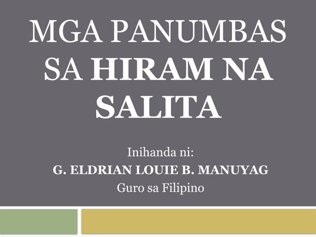 Panghihiram ng salita | PPTX