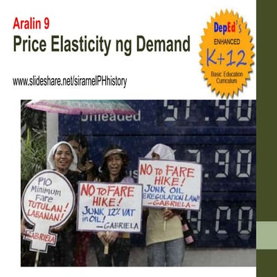 Elasticity of Demand (Filipino) | PPTX