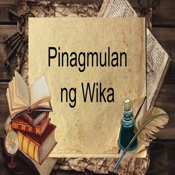 Mga teorya ng pinagmulan ng wika | PPTX
