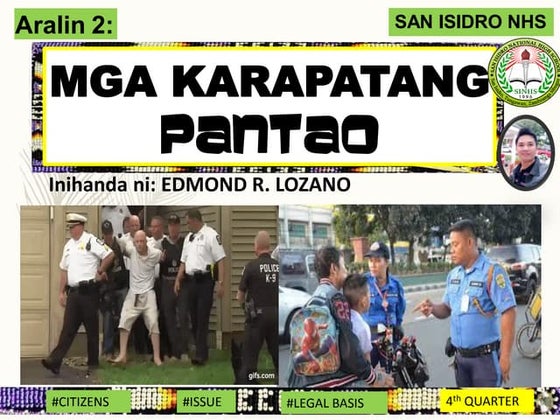 Mga Isyu sa Karapatang Pantao (Organisasyon) | PPT