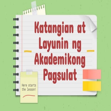 Pagsulat sa Piling Larangan (Lesson 1).pptx