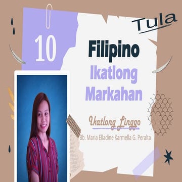 tula: Hele ng Ina sa Kaniyang Panganay ppt | PPTX
