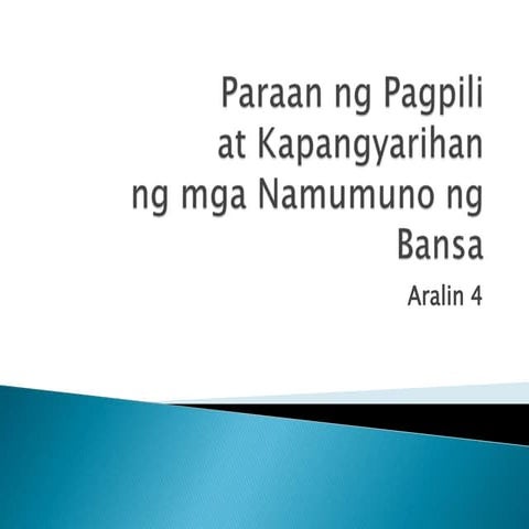 Aralin 4 | PPT