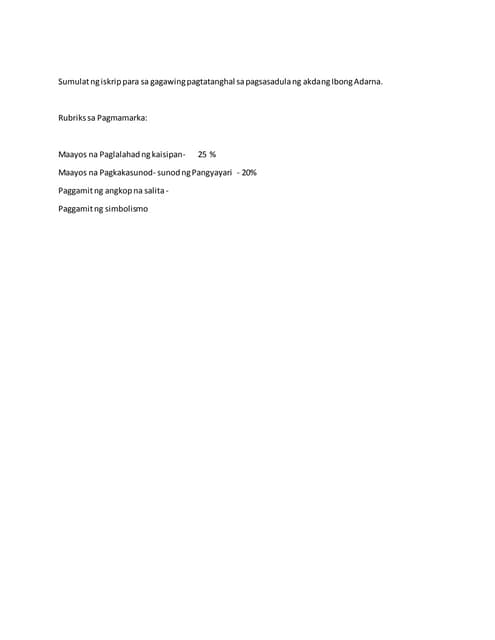 Aralin 4.1 paglalahad ng sariling ideya | PDF