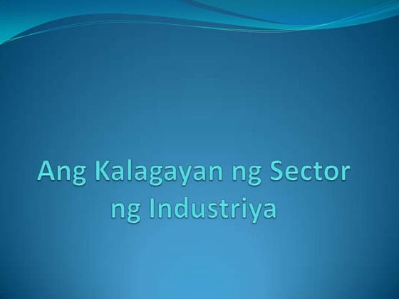 MELC_Aralin 20-Sektor ng Industriya | PPT