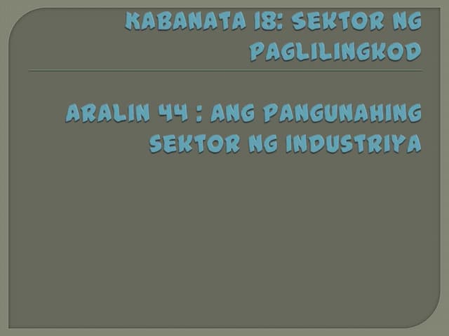 Ang manggagawang pilipino | PPTX