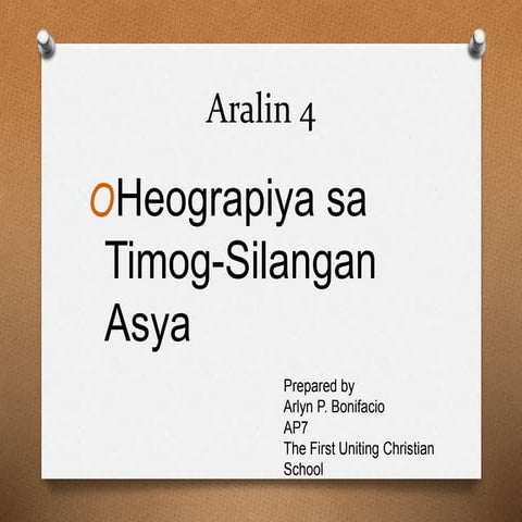 Likas na Yaman ng Timog Silangang Asya | PPTX