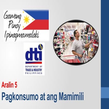 Aralin 5: PAgkonsumo | PPTX