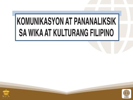 Conative, informative at labeling na gamit ng Wika | PPTX