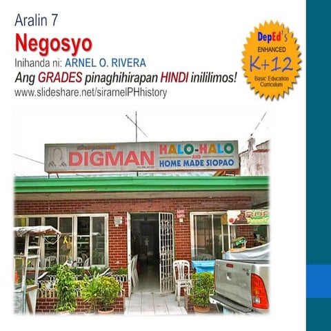 Aralin 7 negosyo | PPTX