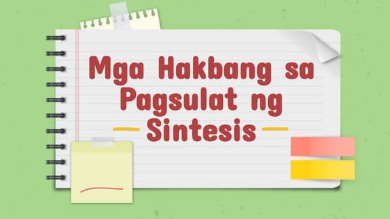 Sintesis-Filipino-sa-Piling-Larang-Akademik_pptx | PPTX