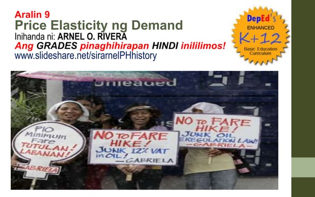 Elastisidad ng Demand | PPTX