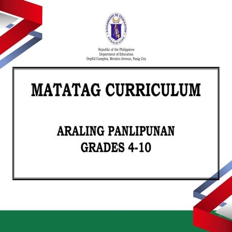 Makabansa” is part of the DepEd Core Values, which are: Maka-Diyos (God ...