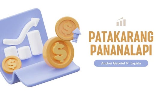Sektor ng pananalapi | PPTX