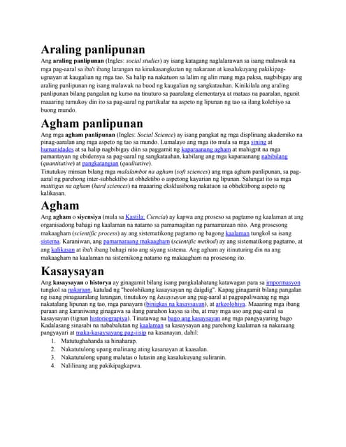 Ang pag aaral ng kasaysayan | PPTX