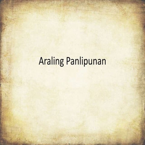 Araling Panlipunan Background