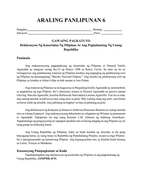 Watawat ng Bansa | PPTX