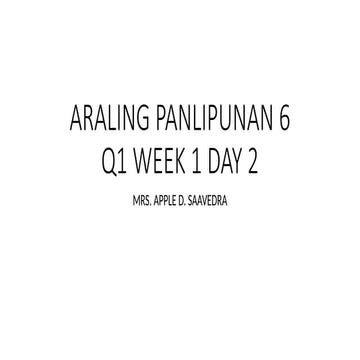 COT-ARALING PANLIPUNAN 5 POWERPOINT PRESENTATION | PPTX
