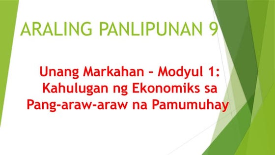 Araling Panlipunan 9 First quarter AP9_Q1_W1.pptx