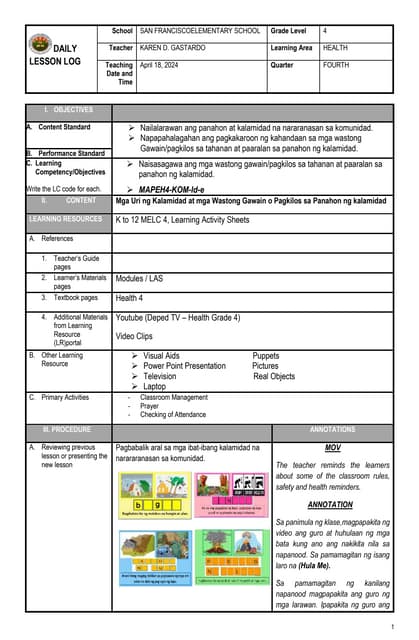 Detailed Lesson Plan- Araling Panlipunan 10 | DOCX