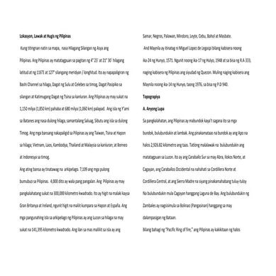 Aralin panlipunan i | DOCX