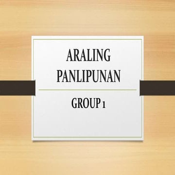 Aral pan 10 2 | PPTX